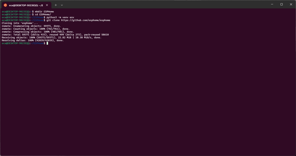Setup ESPHome – eca's blog